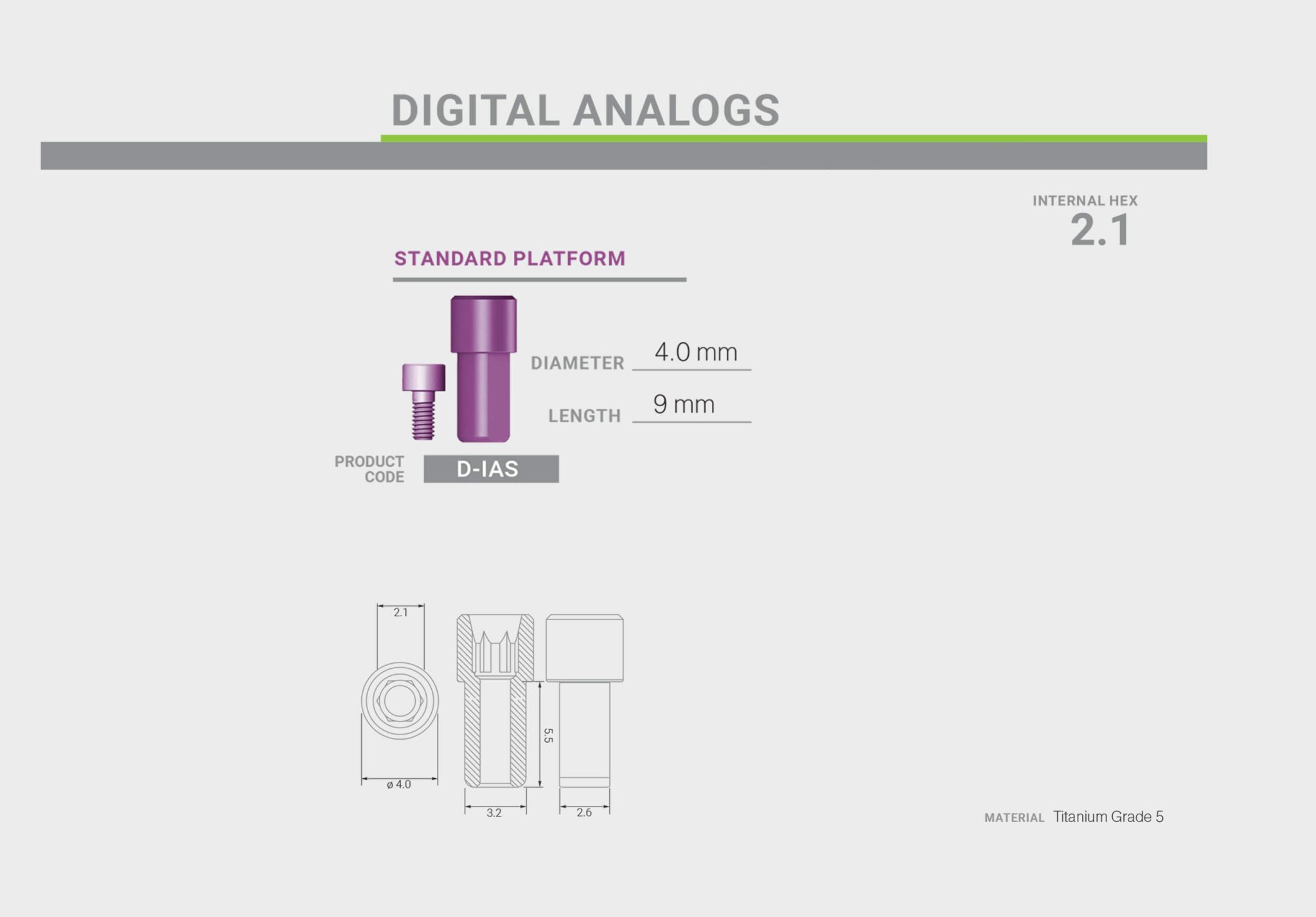 Digital Analog / Standard Platform - دیان سلامت دندان