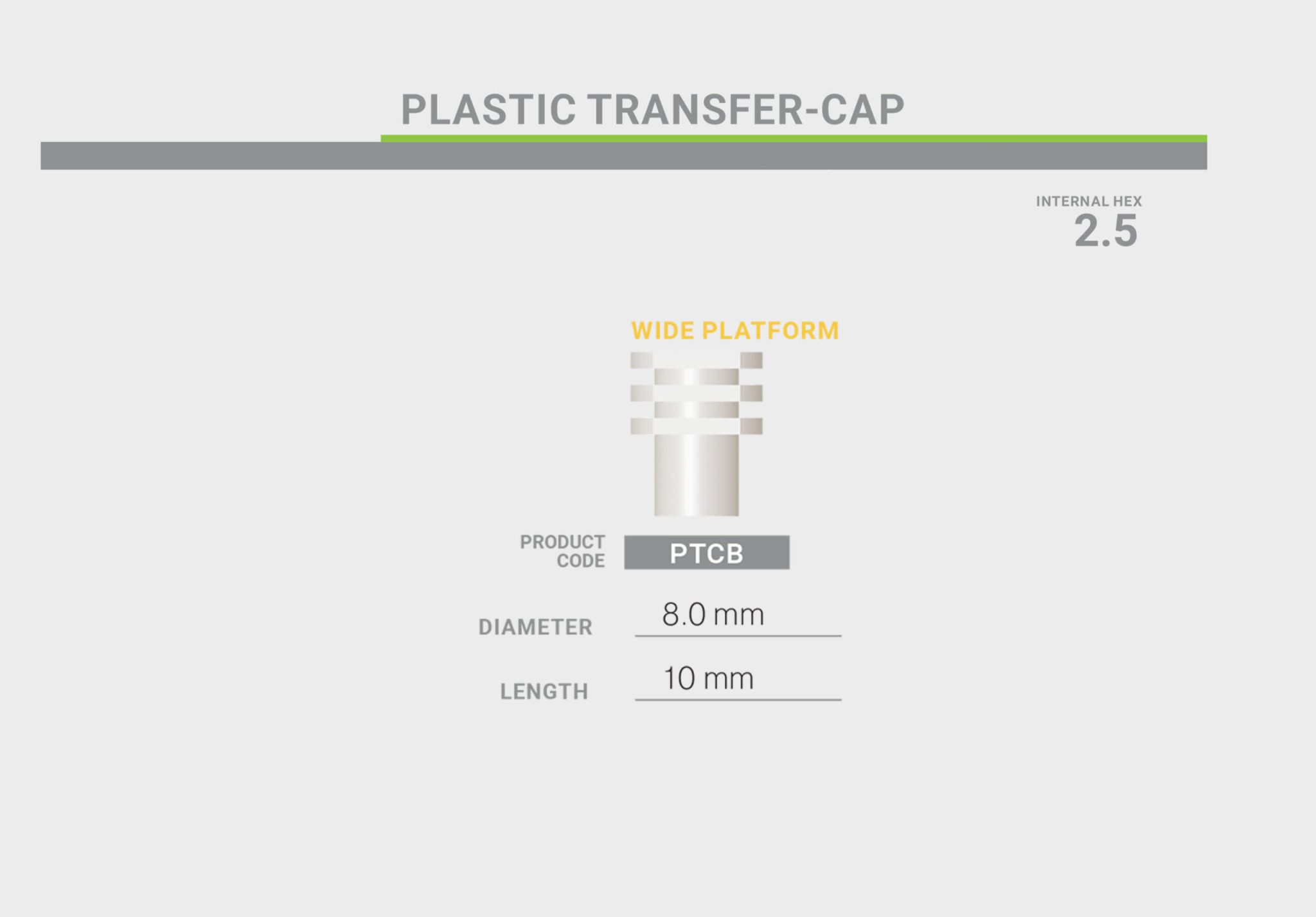 Plastic Transfer-Cap / Wide Platform - دیان سلامت دندان